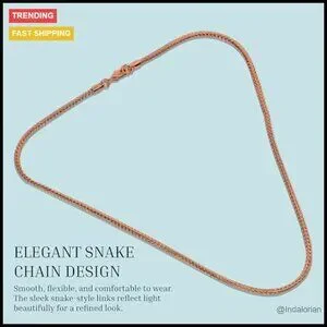 Jewelry | Pure Copper Snake Chain Necklace Heavy Statement Jewelry ...